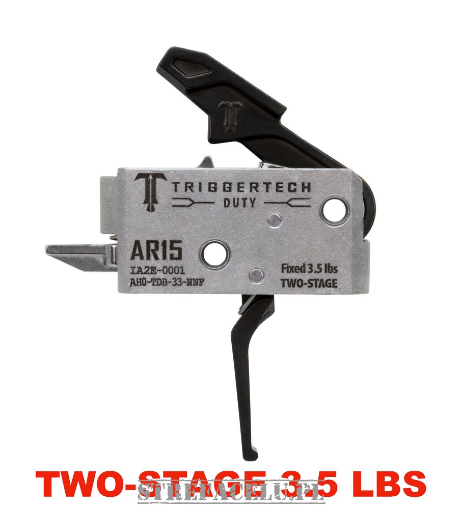 Trigger Mechanism - TriggerTech Ar15 Duty - Flat - PVD Black - 3,5lbs - Two Stage TargetZone
