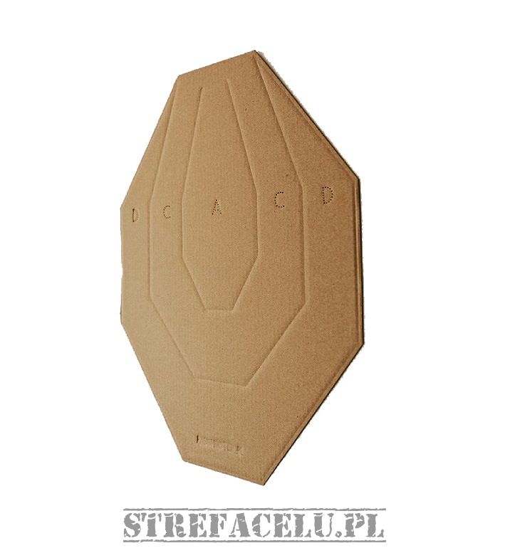 Cardboard shooting target, IPSC, Size : 600x480mm - 1 piece TargetZone