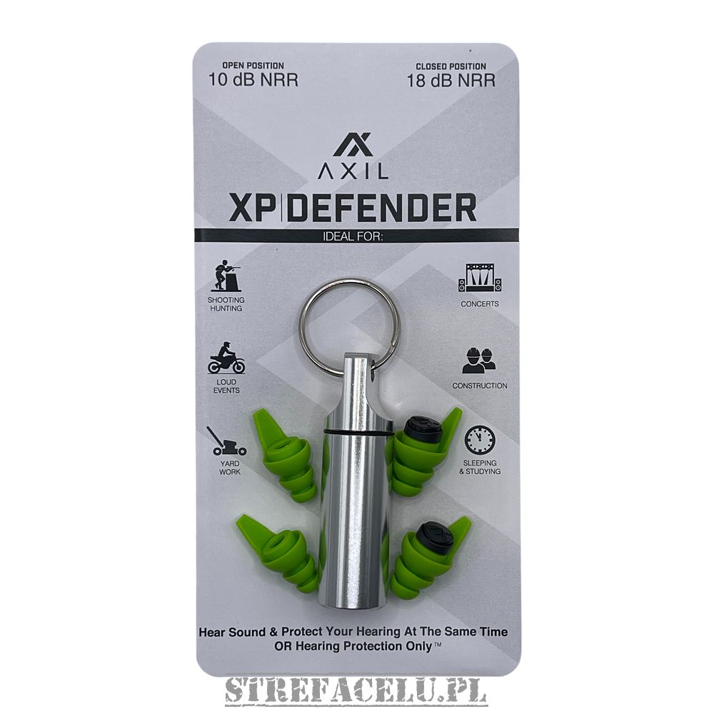 Earplugs; Model : XP Defender, Manufacturer : AXIL, Size : M/L, Color ...